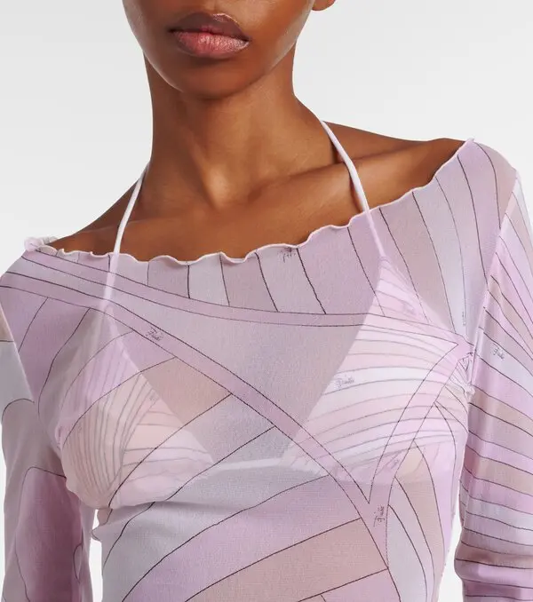 Emilio Pucci Iride Tulle Top