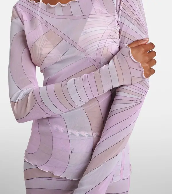 Emilio Pucci Iride Tulle Top