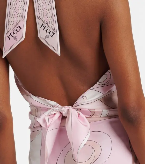 Emilio Pucci Occhi Silk Twill Top