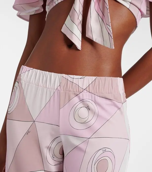 Emilio Pucci Occhi Jersey Straight Pants