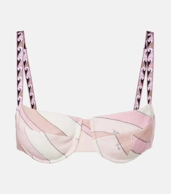 Emilio Pucci Iride Bikini Top - Pink