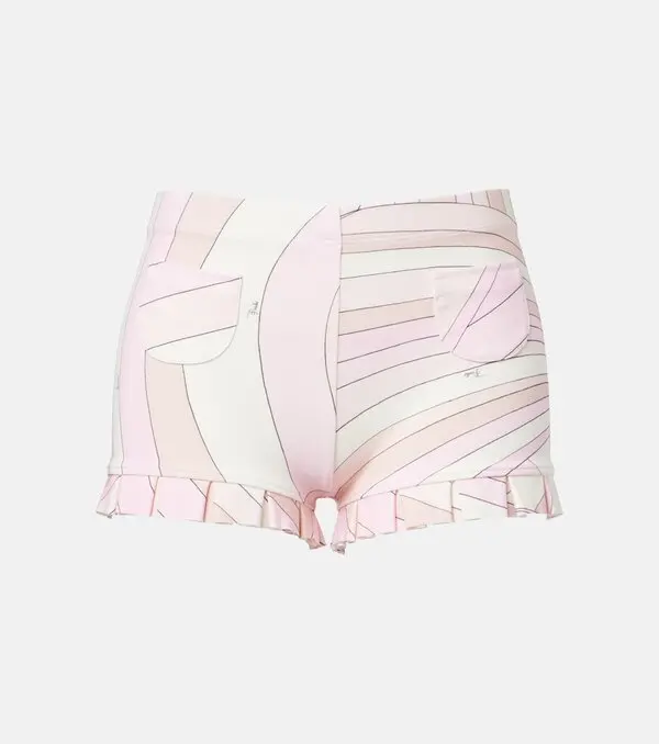 Emilio Pucci Iridescent Jersey Shorts - Pink