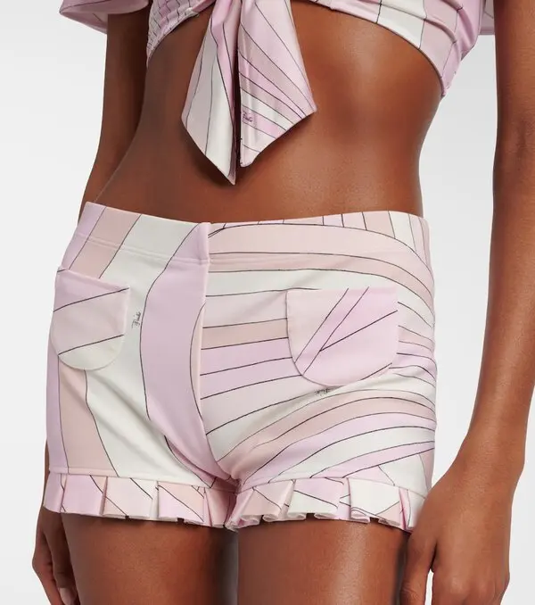 Emilio Pucci Iridescent Jersey Shorts - Pink