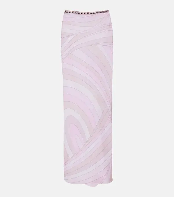 Emilio Pucci Iride Tulle Maxi Skirt - Pink