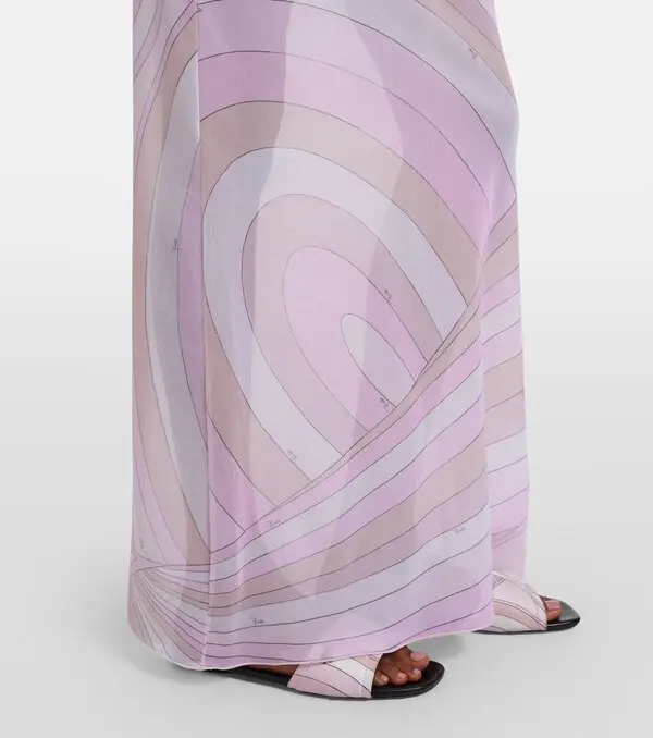 Emilio Pucci Iride Tulle Maxi Skirt