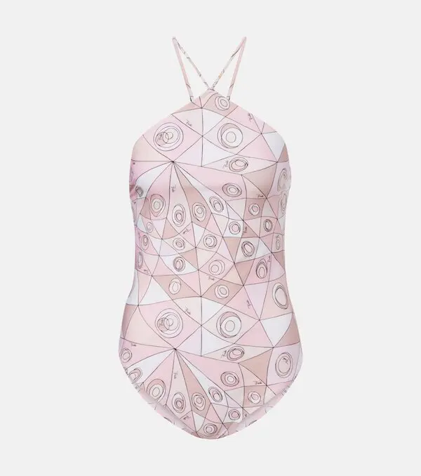 Emilio Pucci Occhi Open-back Swimsuit - Pink