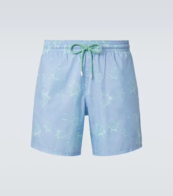 Vilebrequin Mahina Printed Swim Trunks - Blue