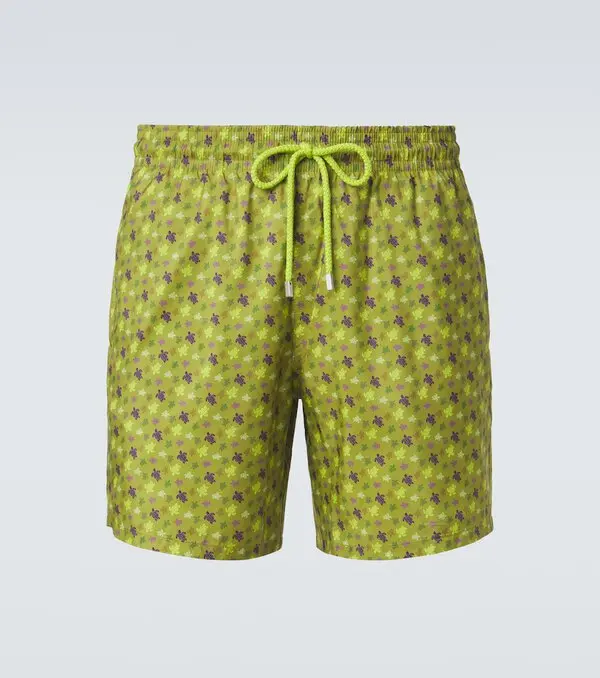 Vilebrequin Mahina Printed Swim Trunks - Green