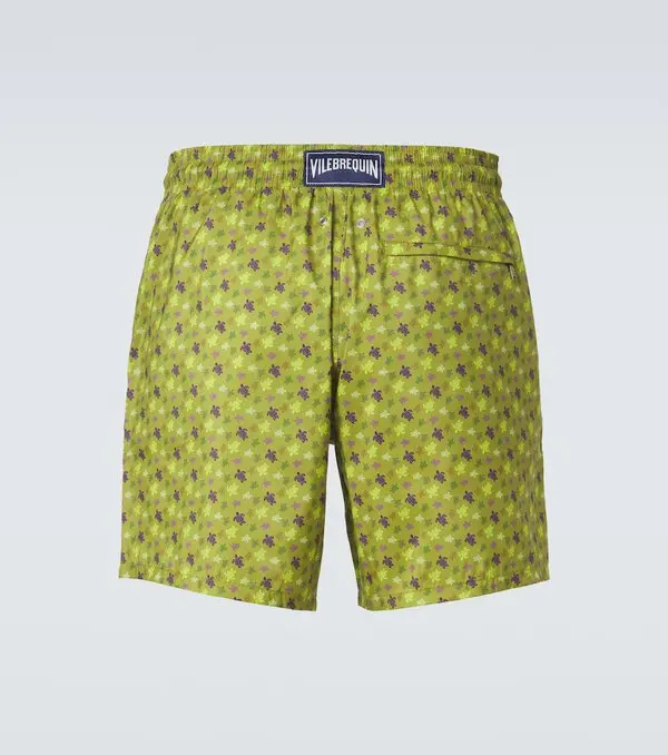 Vilebrequin Mahina Printed Swim Trunks - Green