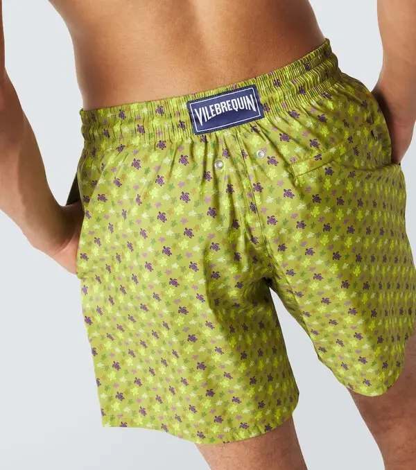 Vilebrequin Mahina Printed Swim Trunks - Green