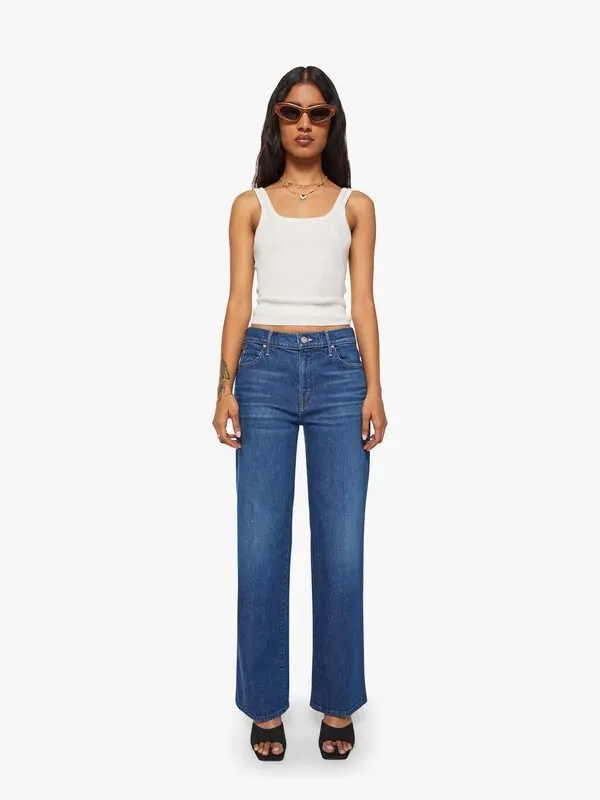 MOTHER Petite The Lil' Kick It Jeans - Blue