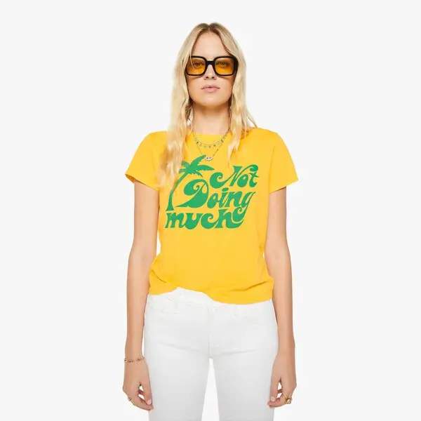 MOTHER The Lil Goodie Goodie T-shirt - Yellow