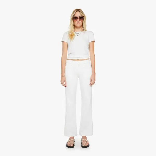 MOTHER The Bookie Skimp Jeans - White