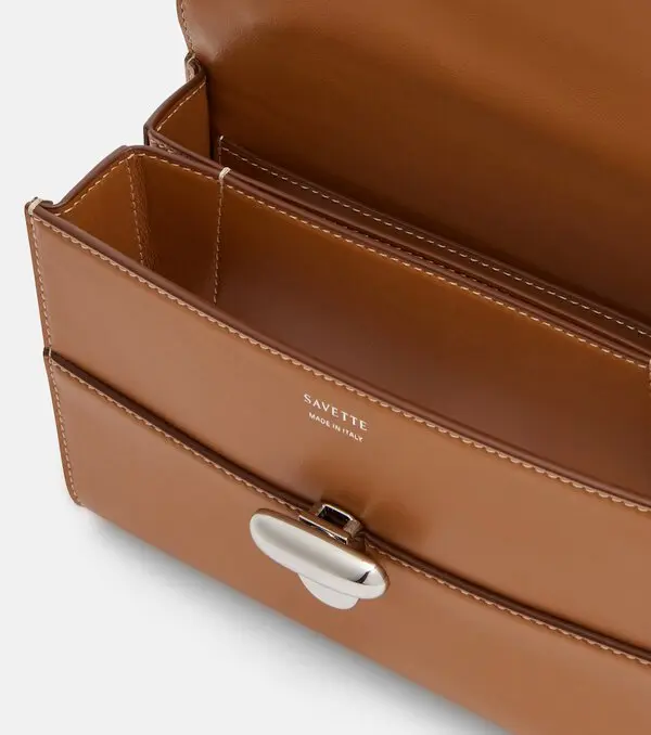 Savette Symmetry 19 Leather Crossbody Bag
