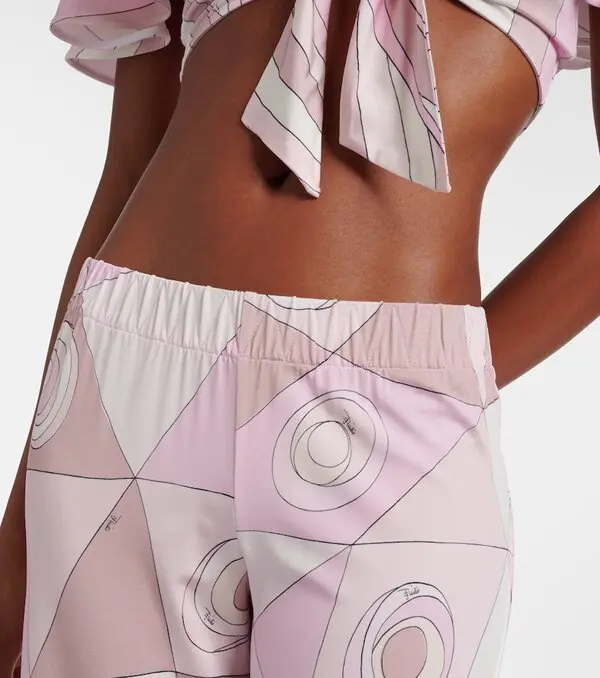 Emilio Pucci Occhi Jersey Straight Pants