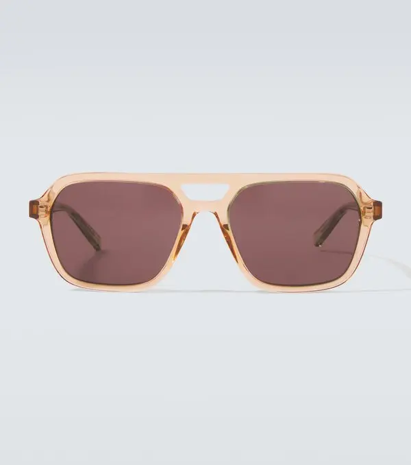 Saint Laurent Aviator Sunglasses - Yellow