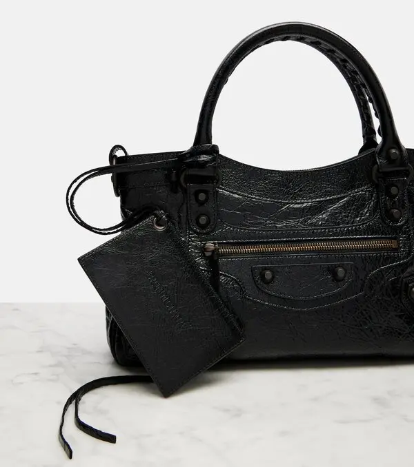 Balenciaga Le City Small Leather Top-handle Bag - Black