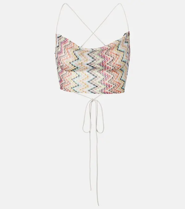 Missoni Zigzag Crop Top - Multicoloured