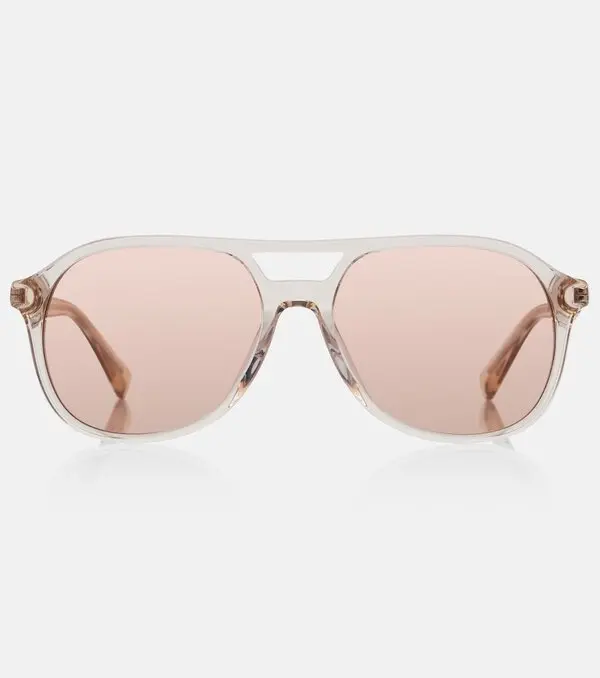 Brunello Cucinelli Aviator Sunglasses - Transparent