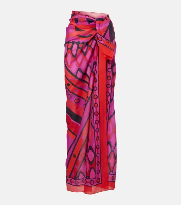 Emilio Pucci Vivara Cotton Beach Cover-up - Multicoloured