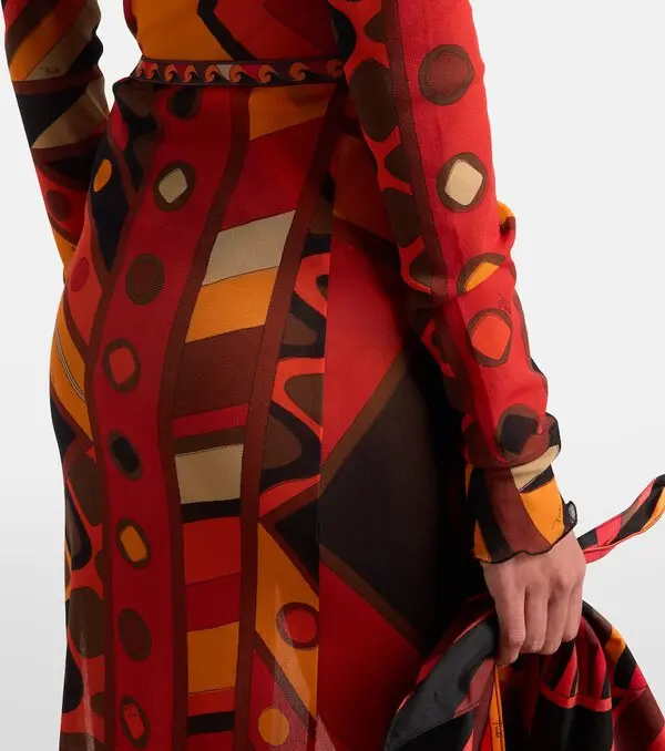 Emilio Pucci Vivara Tulle Maxi Skirt - Multicoloured