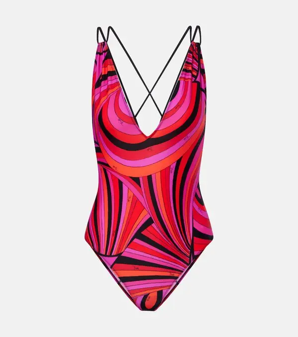Emilio Pucci Iride One Piece Swimsuit - Pink
