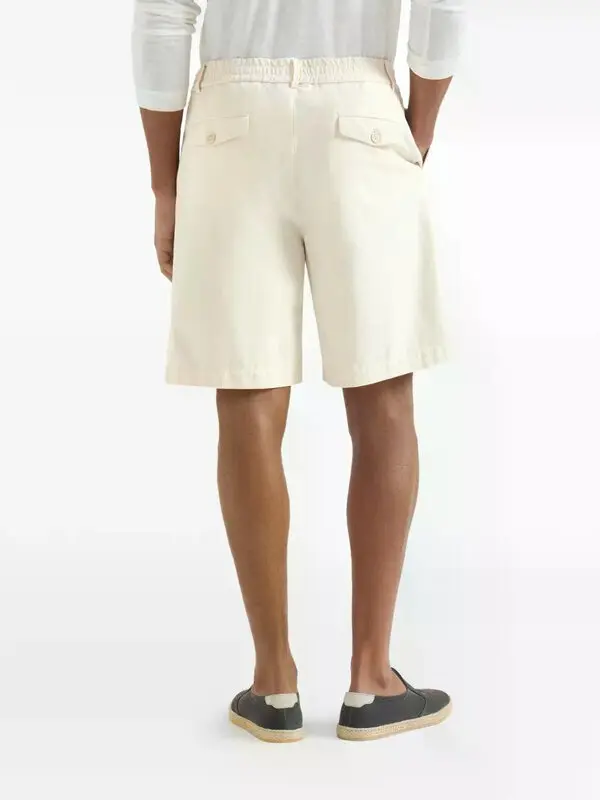 Brunello Cucinelli Twisted Cotton Gabardine Bermuda Shorts