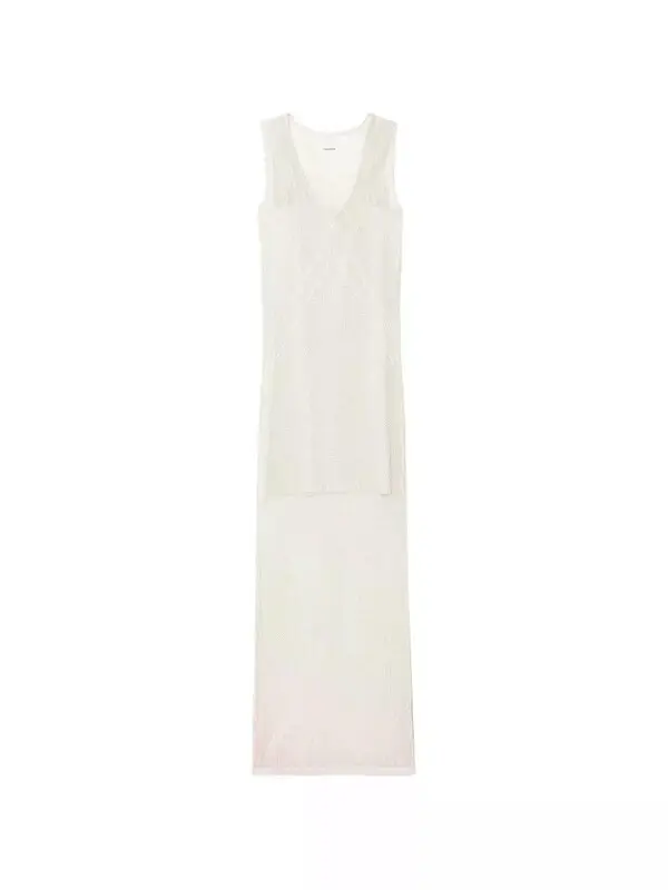 Zadig&Voltaire Maxi Riza Open-knit Dress - Neutrals