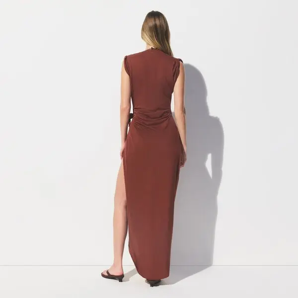 SKIMS Cotton Tie Dress - Henna