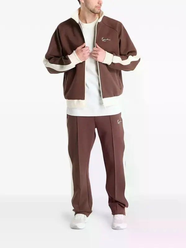 KARL KANI Striped Zip-up Sweatshirt
