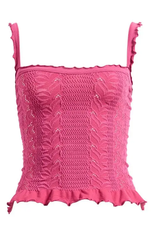 Free People So Soft Square Neck Camisole - Sangria