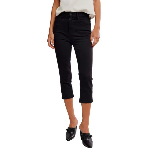 Free People Hot Take Crop Slim Fit Jeans