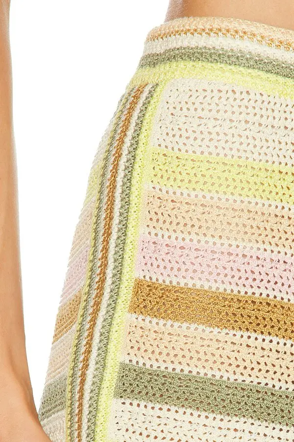 Zimmermann Indra Stripe Crochet Short