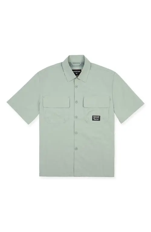 PAPER PLANES Utility Short Sleeve Button-up Shirt