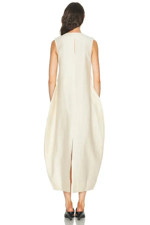 RÓHE Hourglass Linen Silk Maxi Dress