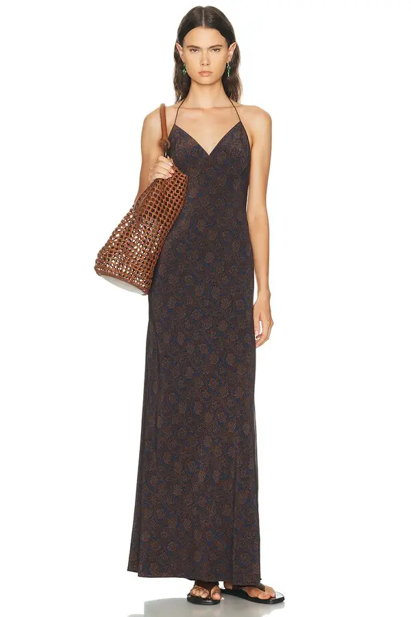 Matteau Low Back Halter Dress - Marrakesh