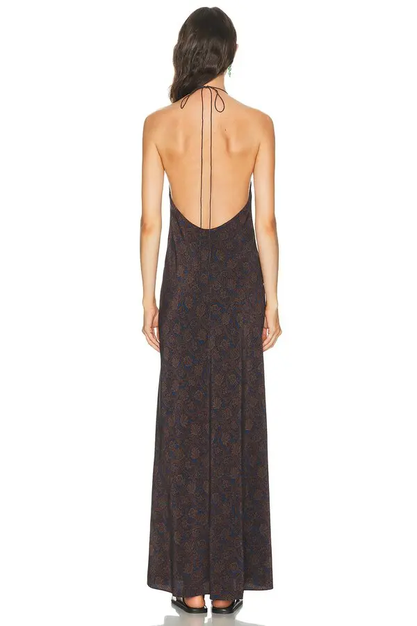 Matteau Low Back Halter Dress