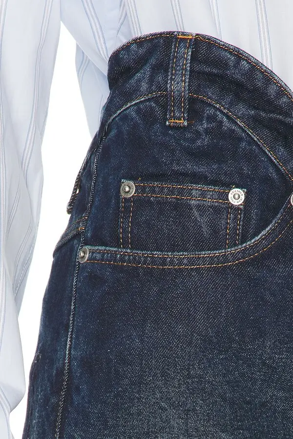 JEAN PAUL GAULTIER Denim Mini Skirt - Indigo