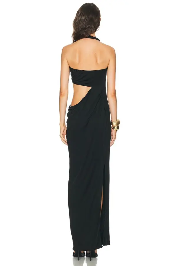 MAY MASHIAH Lia Halterneck Cut-out Dress