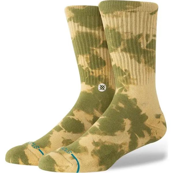 Stance Tie-dye Crew Socks - Olive