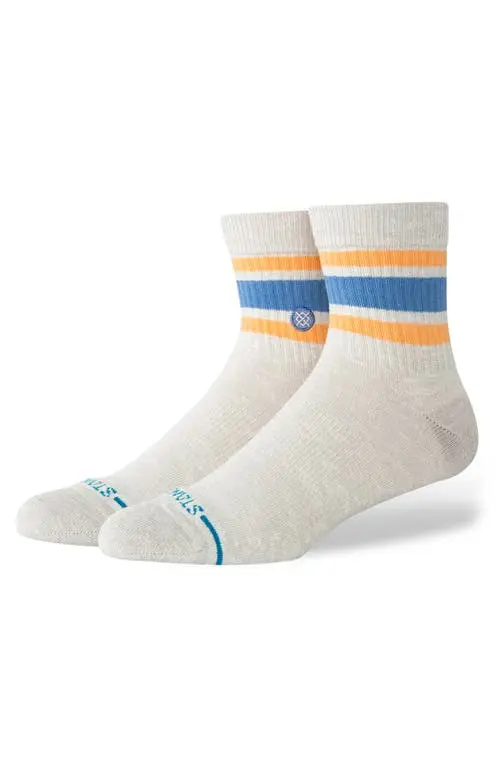 Stance Boyd Slub Quarter Socks - Heather Grey