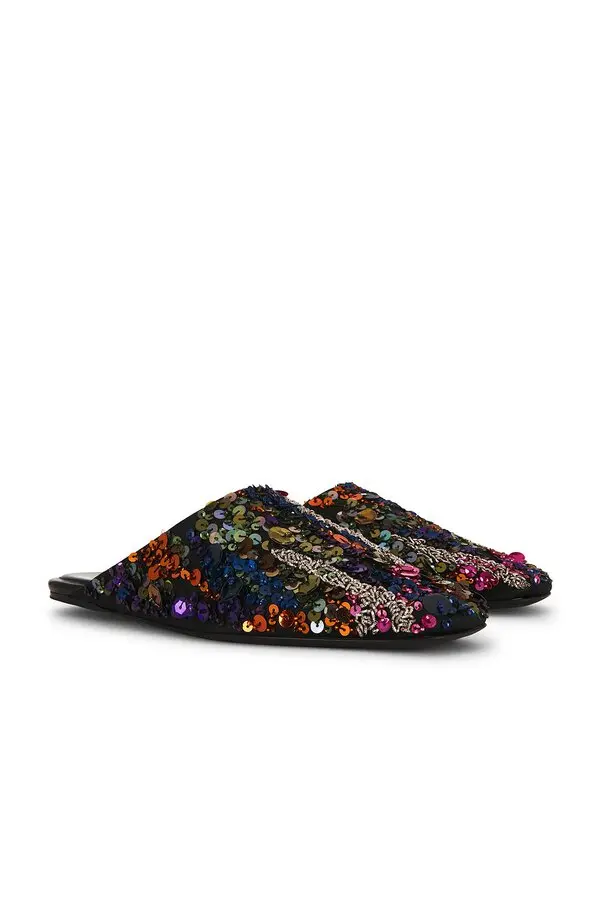 Dries Van Noten Embellished Mule - Orange