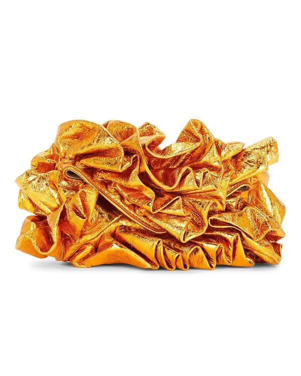Dries Van Noten Small Ruffle Bag - Copper