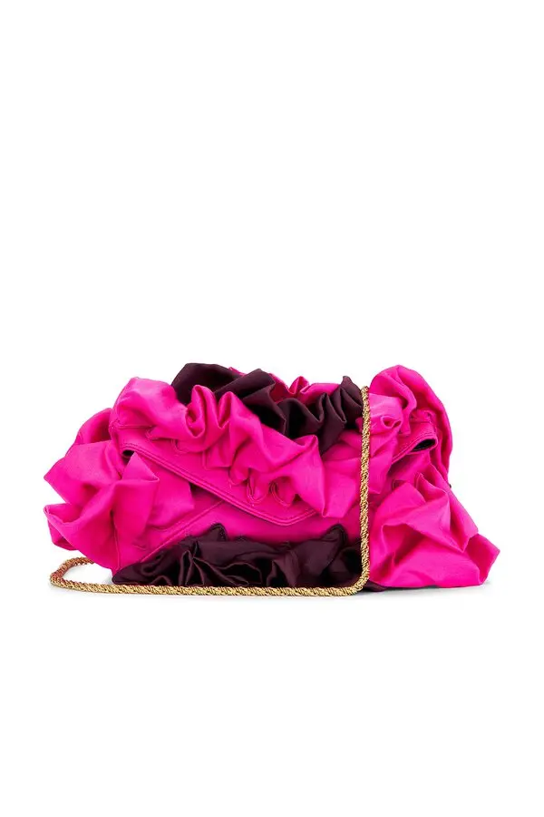 Dries Van Noten Small Ruffle Bag - Fuchsia