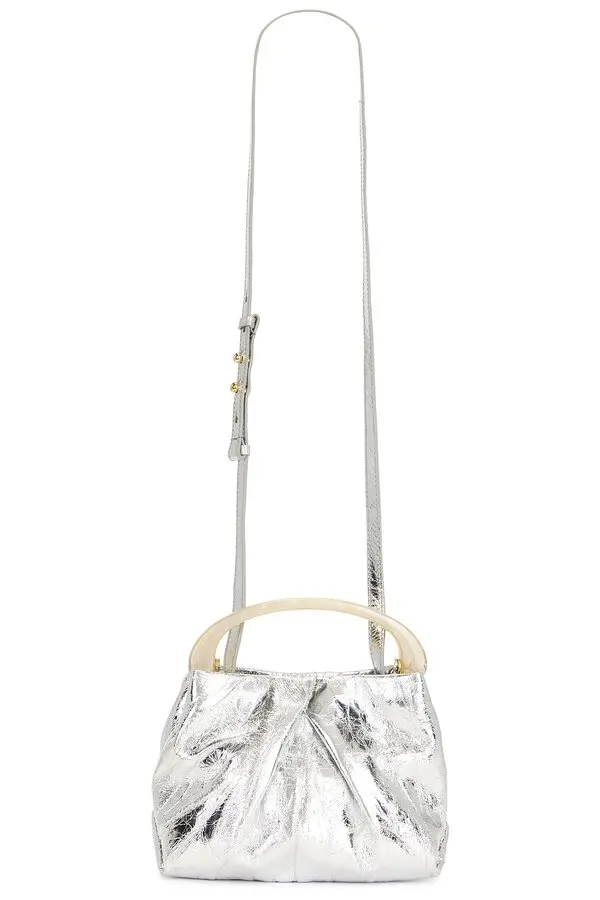 Dries Van Noten Woven Top Handle Bag - Silver