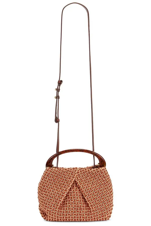 Dries Van Noten Woven Top Handle Bag - Wood