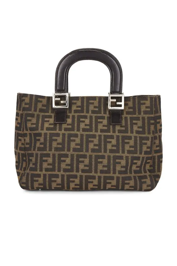 Fendi Zucca Monogram Handbag - Brown