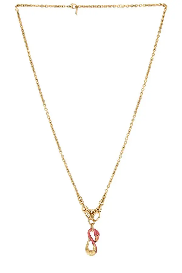 Chloé Tropical Chain Necklace - Berry Pink