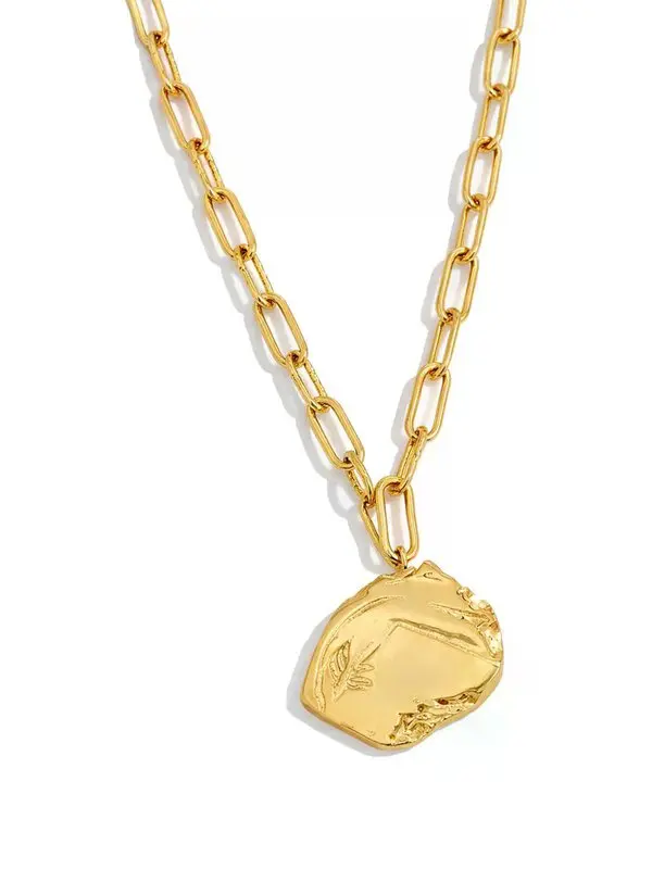 YOJ Paperclip Chain Necklace With Pendant