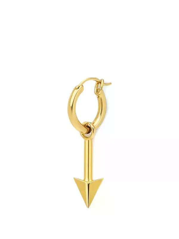 YOJ Arrow Charm Hoop Earring - Gold